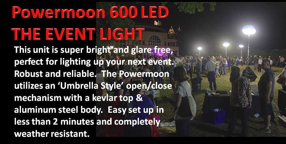 Powermoon 600 LED the Event Light - IEAVR com | IEAVR Equipment Rentals